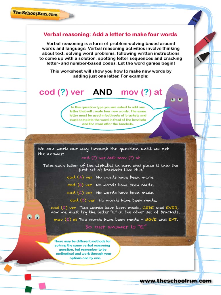 Add a Letter to Create Four Words | PDF | Cognition | Linguistics