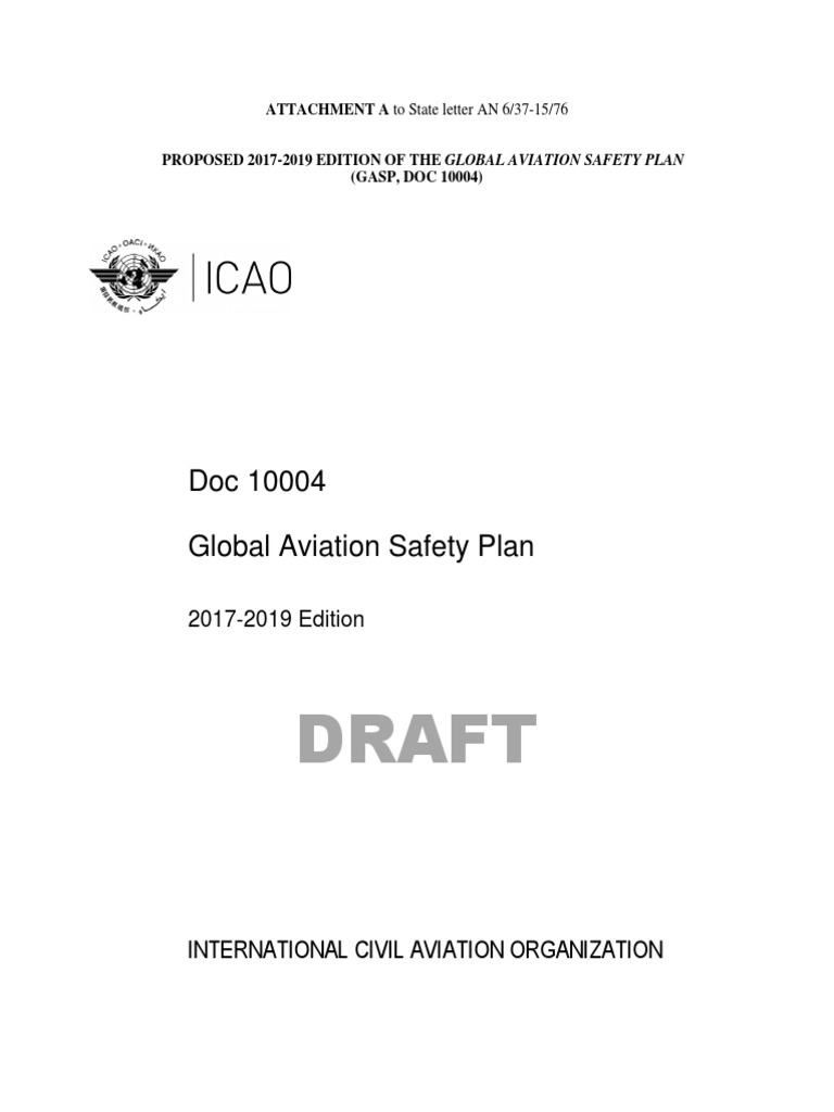 768 Global Aviation Safety Plan PDF | PDF