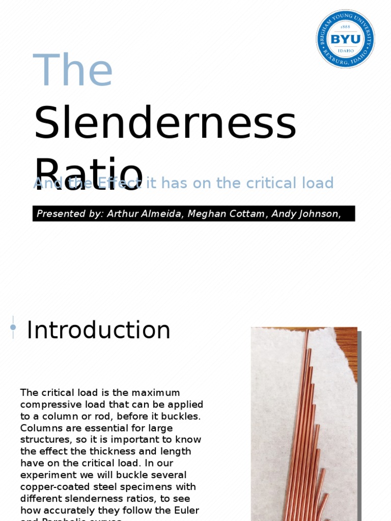 Slenderness Ratio | Buckling | Strength Of Materials