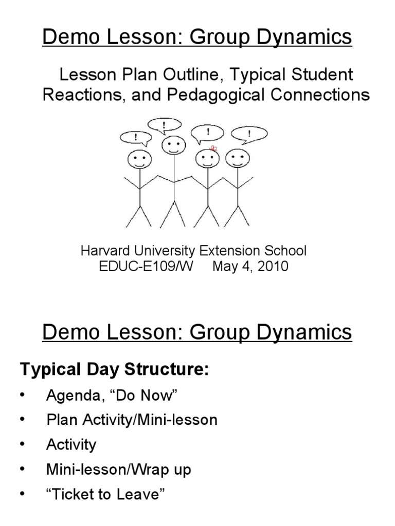 Demo Lesson: Group Dynamics in Social Psychology | Scientific Method ...
