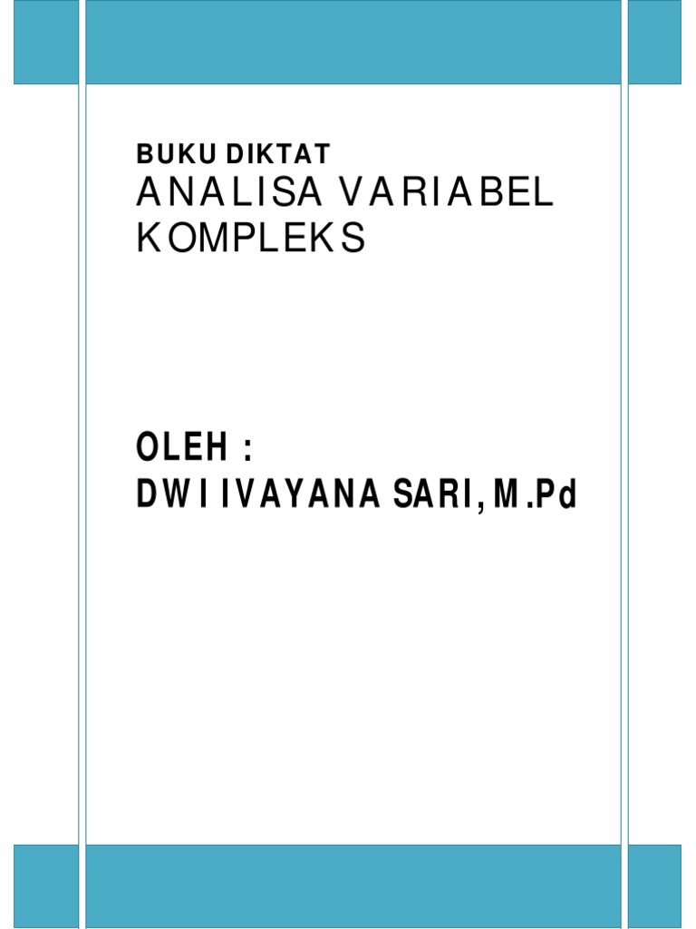 Analisa Variabel Kompleks | PDF