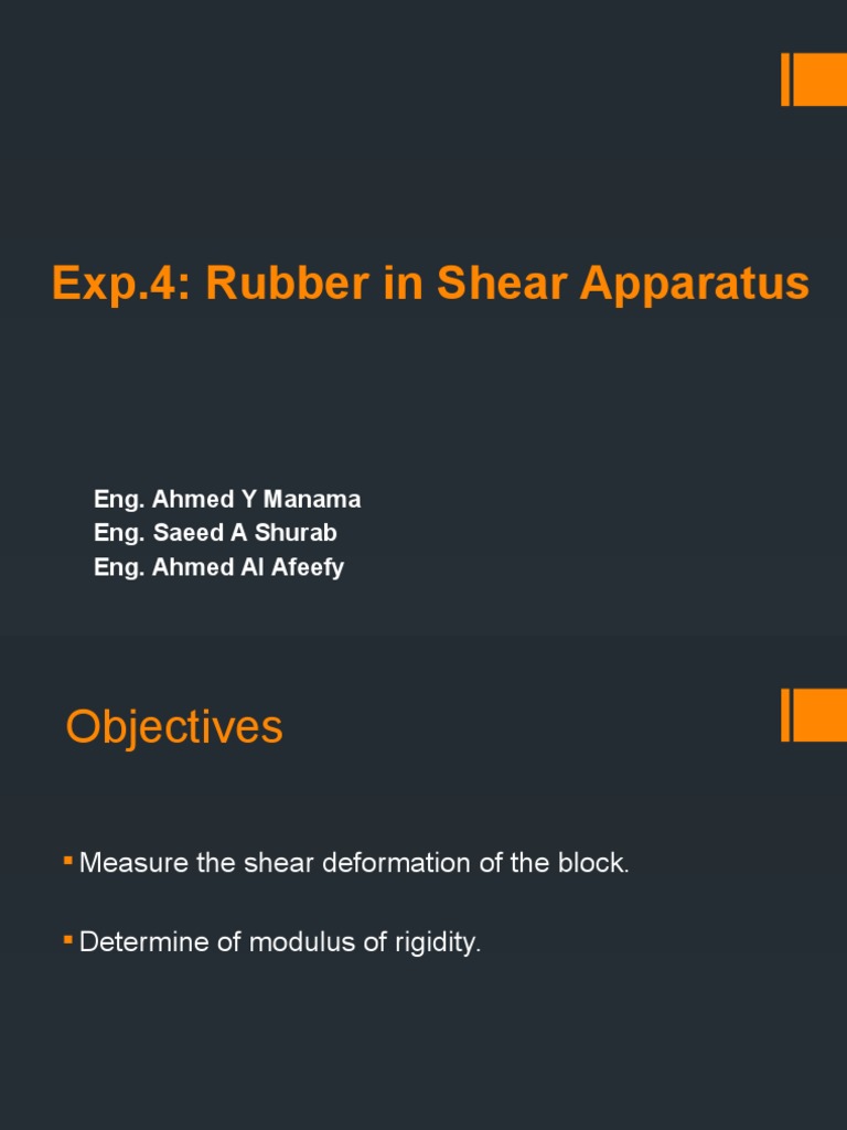 Measuring Shear Modulus of Rubber | PDF