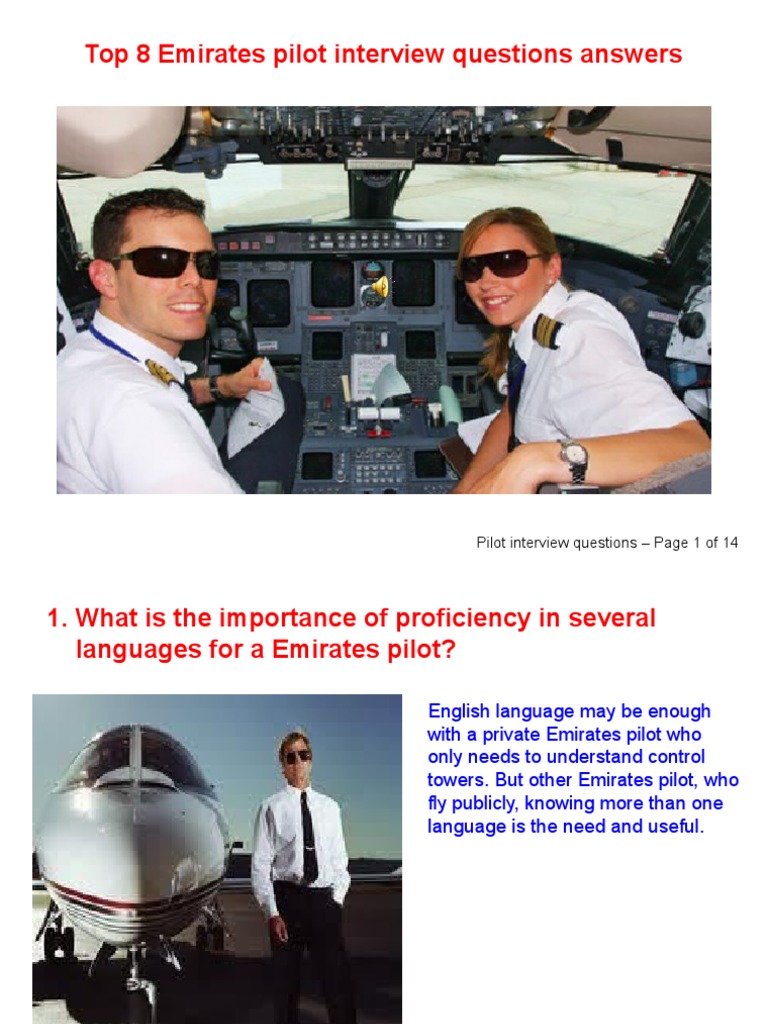 Airline Pilot Interview Question Answers | PDF | Emirates (Airline ...