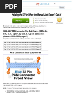 E38 ECM Connector Pinouts | PDF | Electrical Connector | Fuel Injection