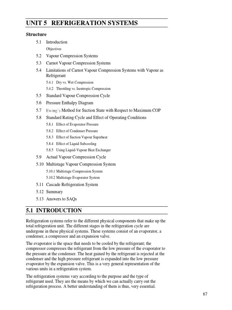 Advanced Refrigeration Systems | PDF