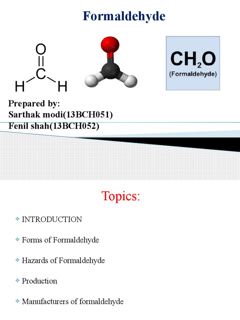 Industrial Production of Formaldehyde | PDF | Formaldehyde | Methanol