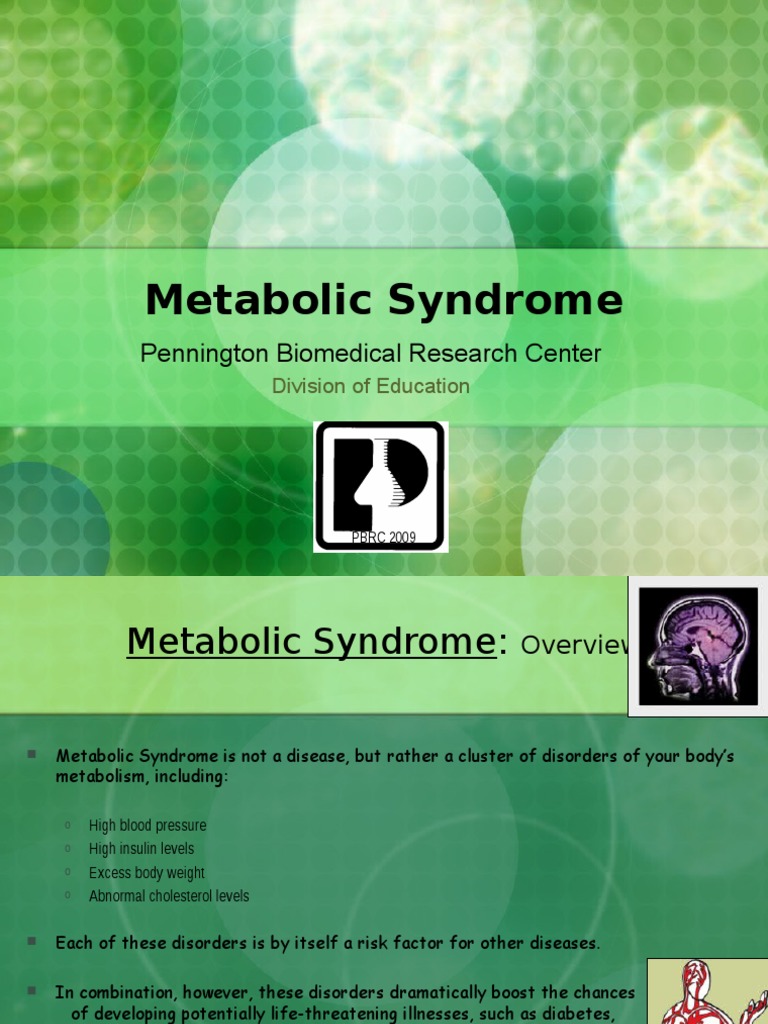 Metabolic Syndrome | PDF