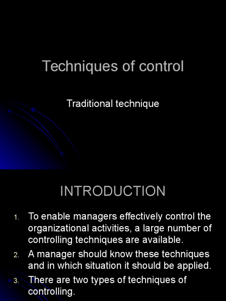 Techniques of Control | PDF | Marketing | Market (Economics)