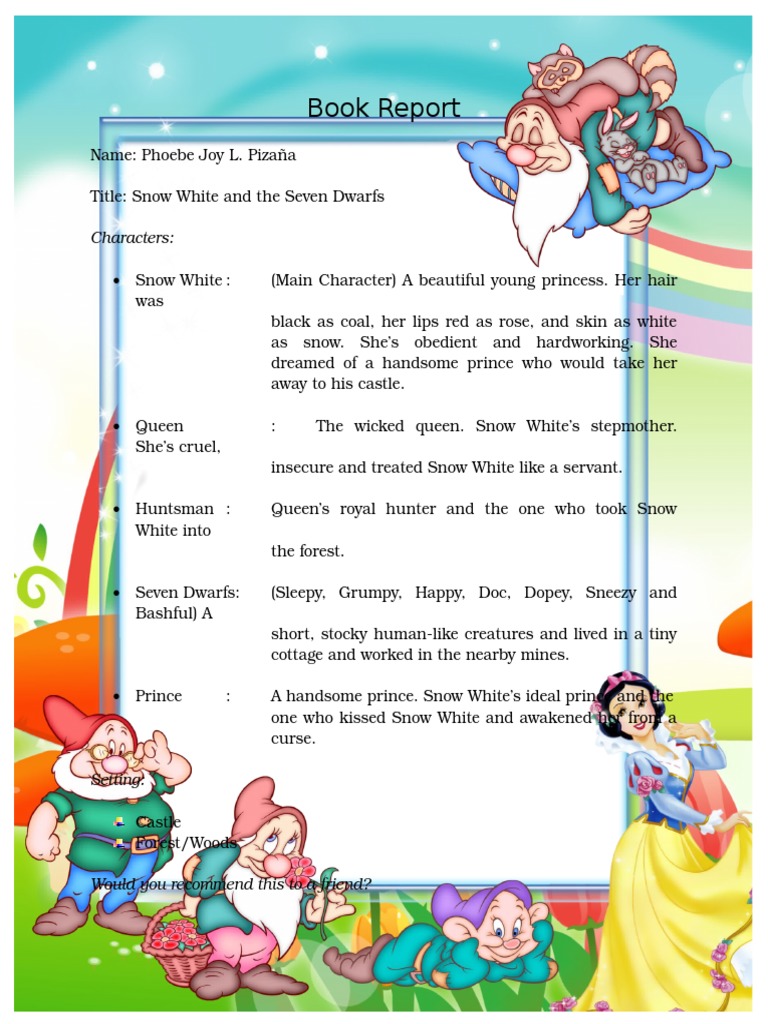 Naskah Drama Snow White And The Seven Dwarfs - Ruang Jawaban
