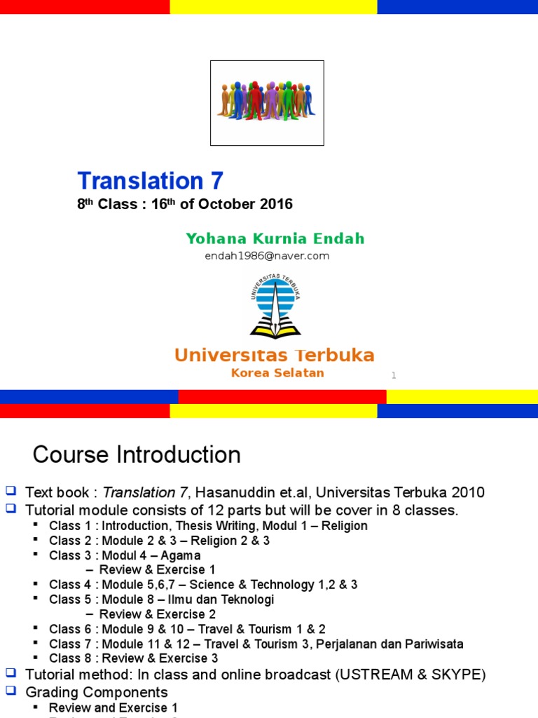 Translation 7 - Class 8 - Review | PDF