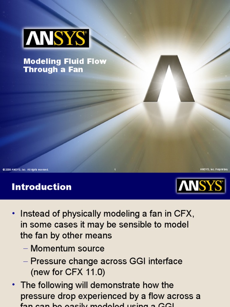 Fan Model Pdf Fluid Dynamics Flow Measurement