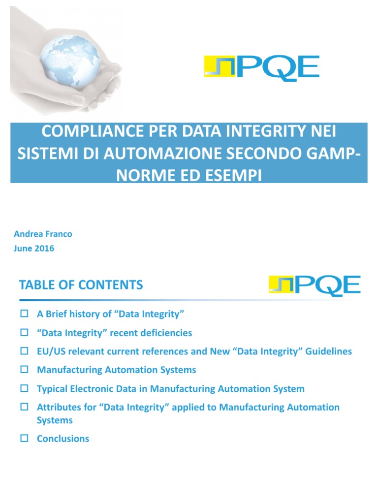Data Integrity | PDF | Scada | Metadata