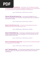 Environmental Days Calendar 2025 | PDF | Natural Environment ...