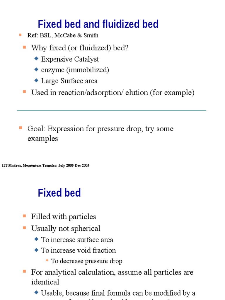 Fixed Bed and Fluidized Bed | PDF | Laminar Flow | Fluid Dynamics