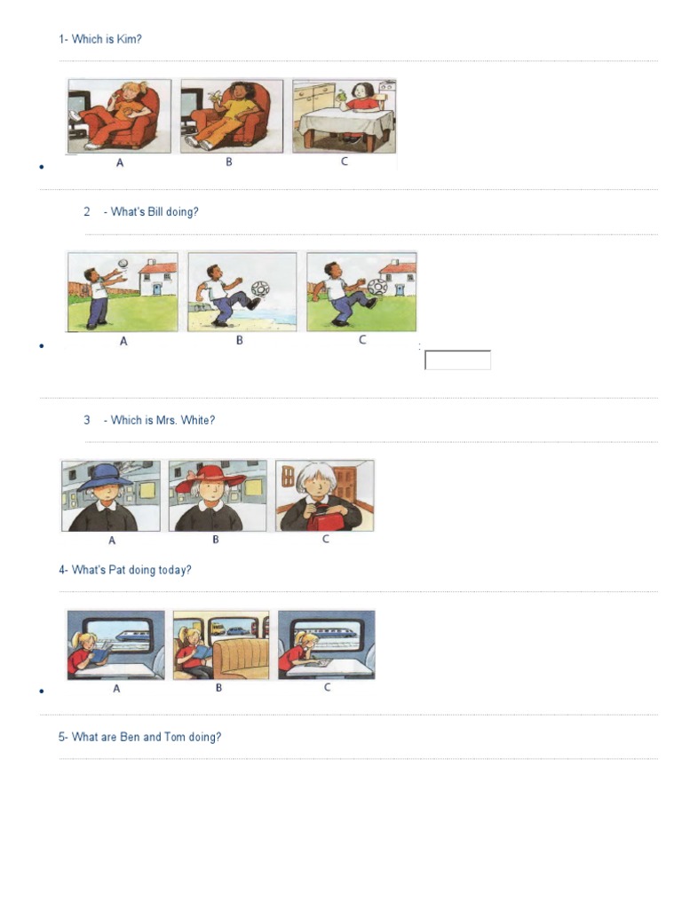 Kids' Activity Quiz | PDF