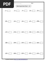 Cube Root Chart | PDF