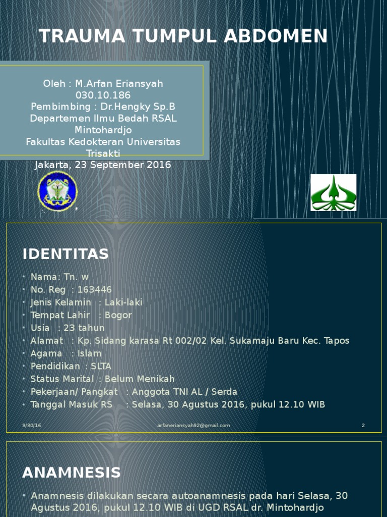 Trauma Tumpul Abdomen | PDF