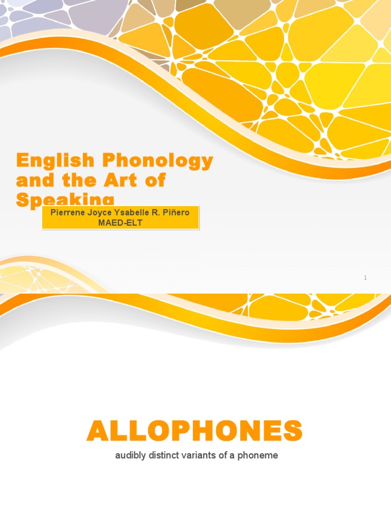 Understanding English Phonology: An Exploration of Allophones ...