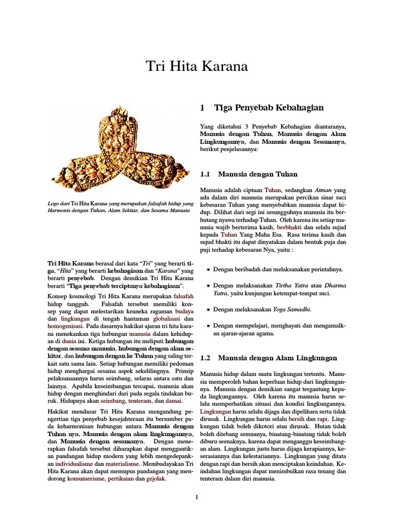 Tri Hita Karana PDF | PDF