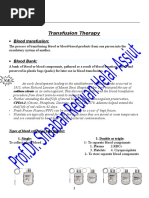 Procedure Checklist of Blood Transfusion | PDF | Blood Transfusion ...