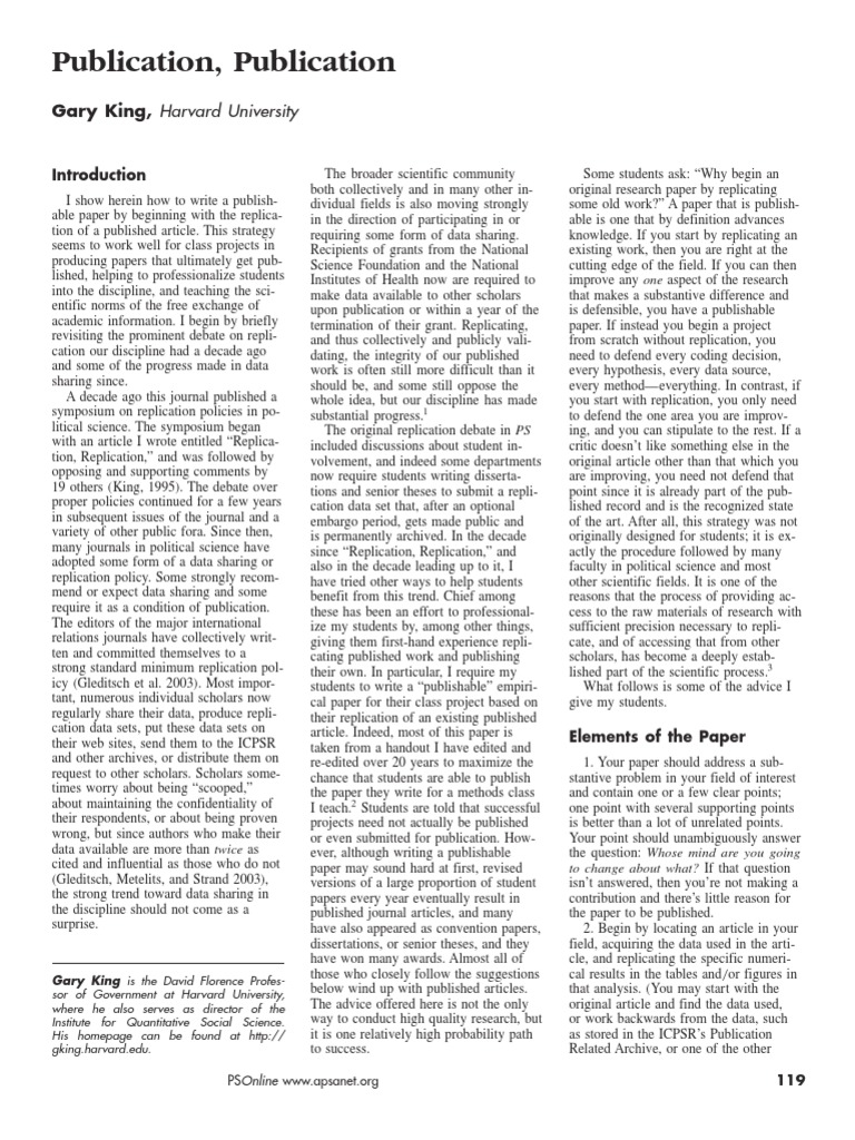 How to Write a Publishable Paper | PDF | Academic Publishing | Statistics