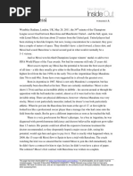 Football Double Page Spread Analysis | PDF | Typefaces | Writing