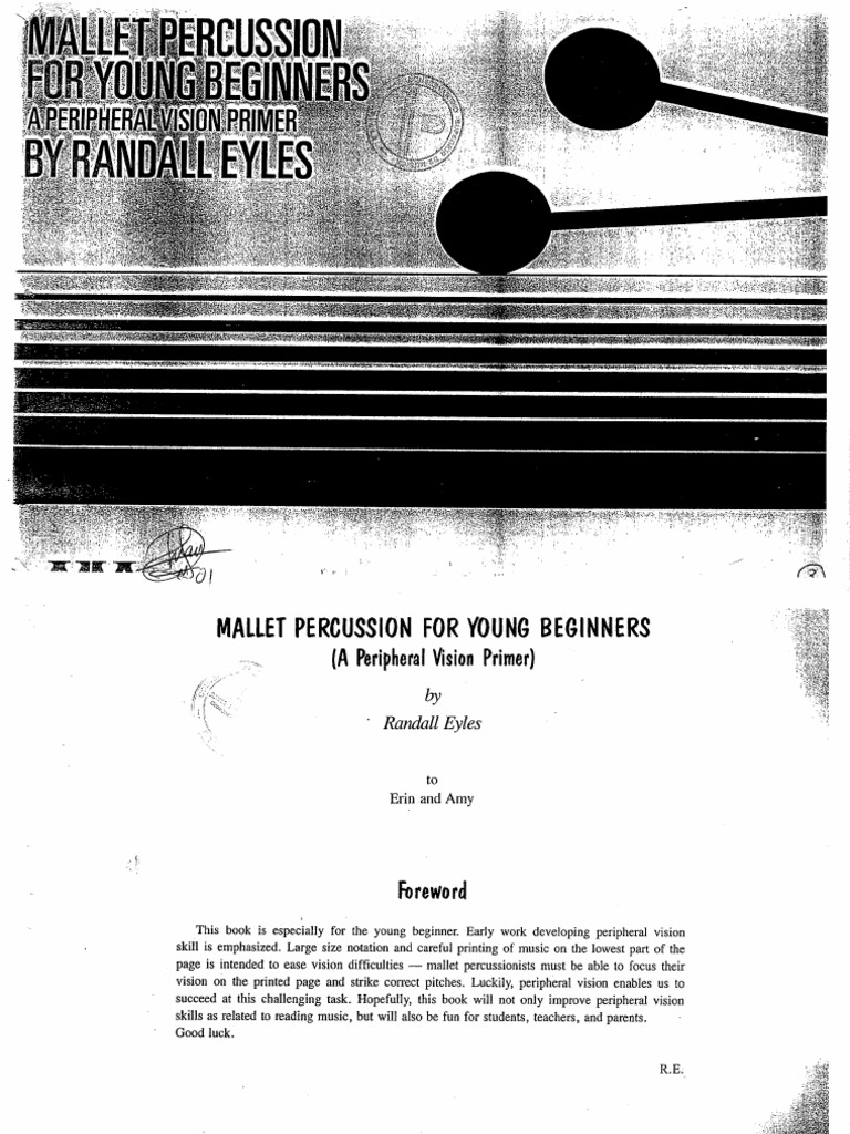RANDALL EYLES - Mallet Percussion For Young Beginners | PDF