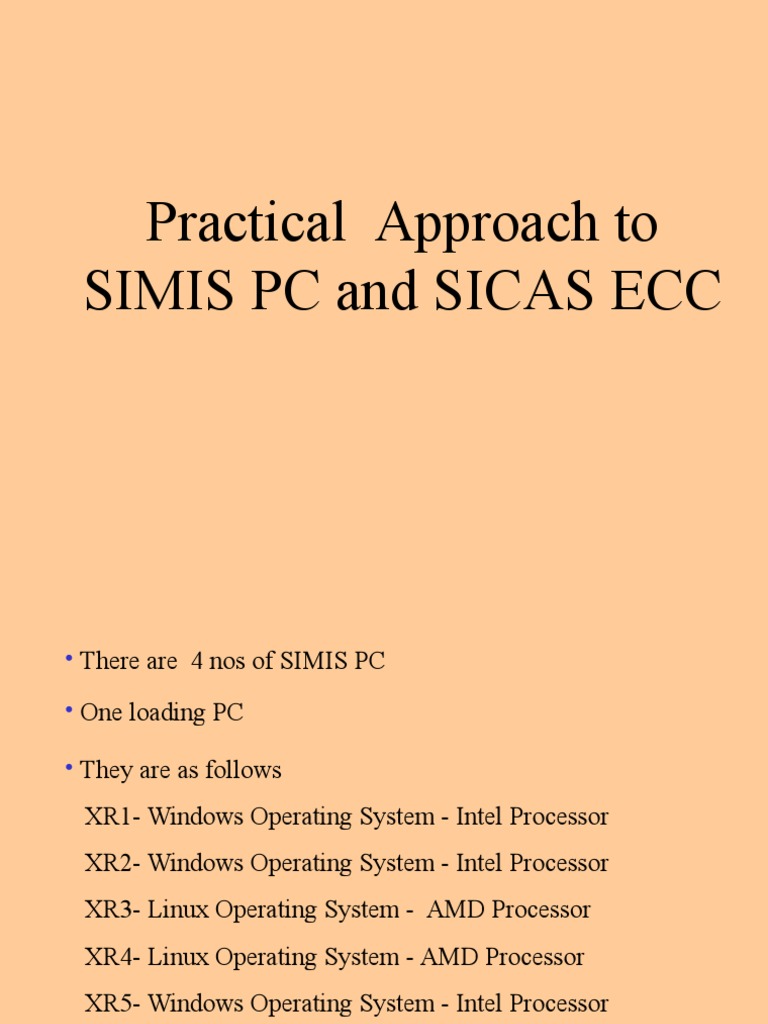 SIMIS PC & SICAS ECC4 - PPT | PDF | Personal Computers | Digital ...