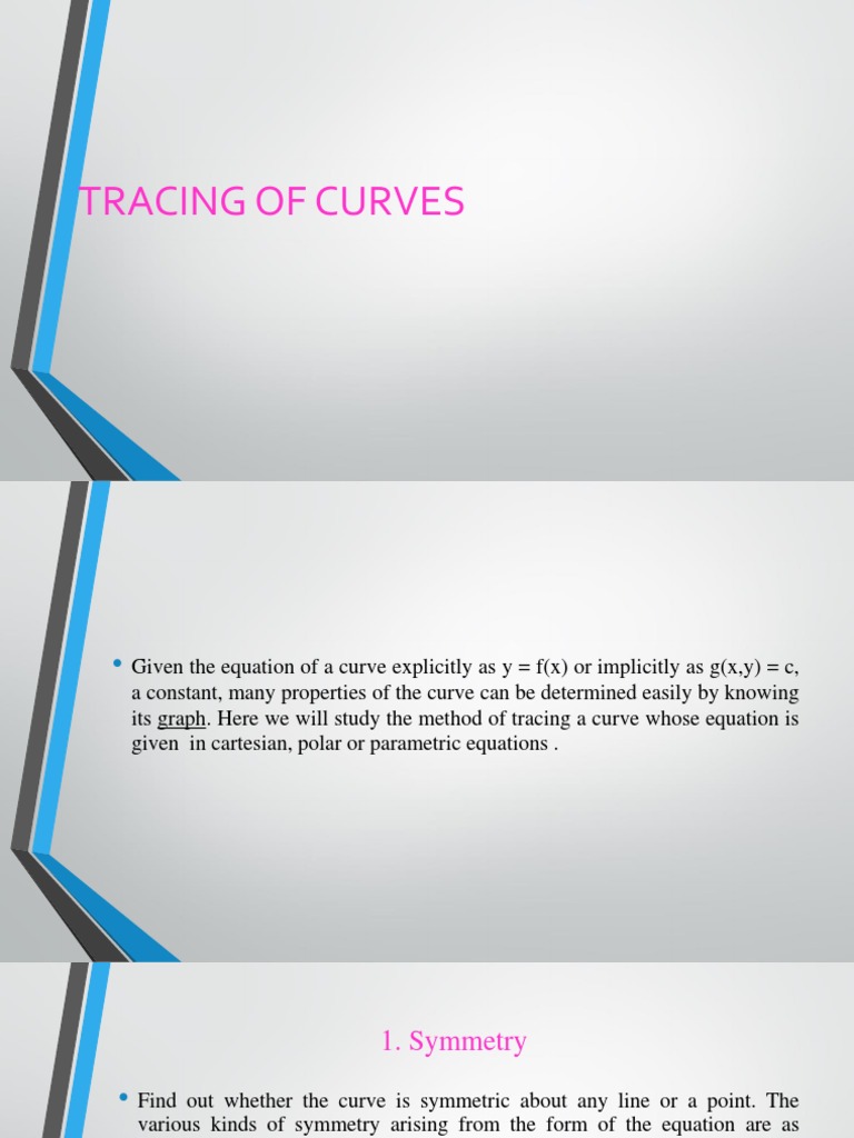 Curve Tracing | PDF | Asymptote | Tangent