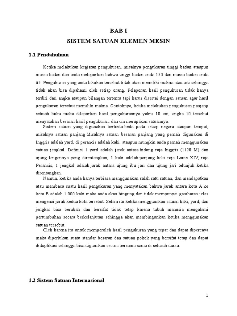 Elemen Mesin I | PDF