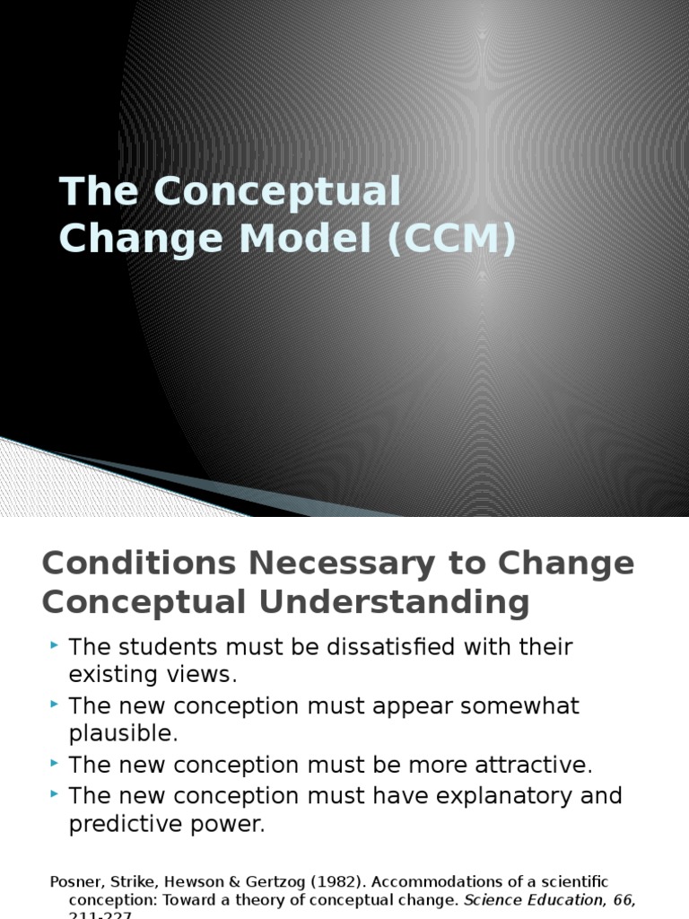 20160919180909the Conceptual Change Model (CCM) | PDF