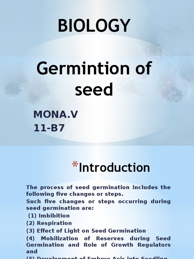 Biology | Seed | Germination