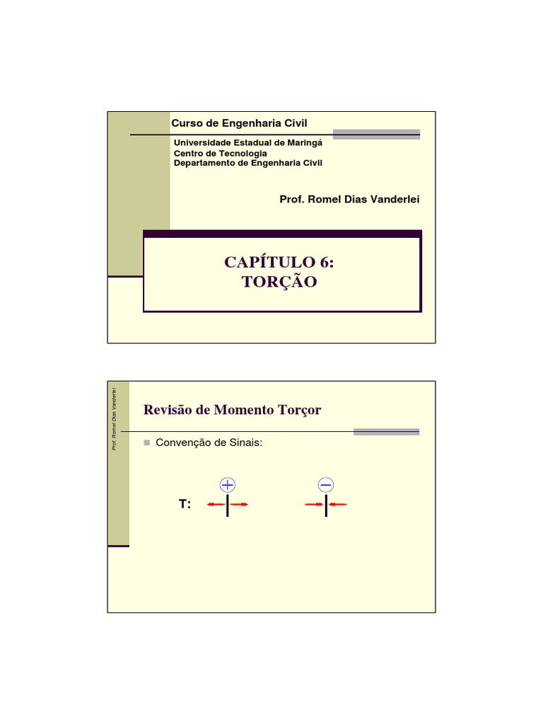 Capitulo6-Torcao.pdf | Estresse (Mecânica) | Elasticidade (Física)