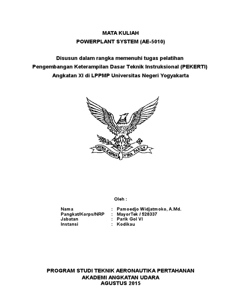 Contoh RPP Mata Kuliah Power Plant Sistem | PDF