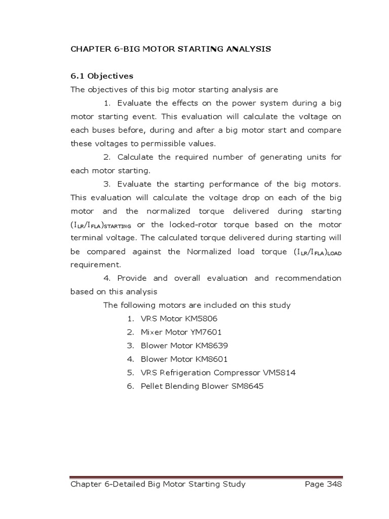 29-Chapter 6 Detailed Motor Starting PDF | PDF | Electric Motor | Ac Power