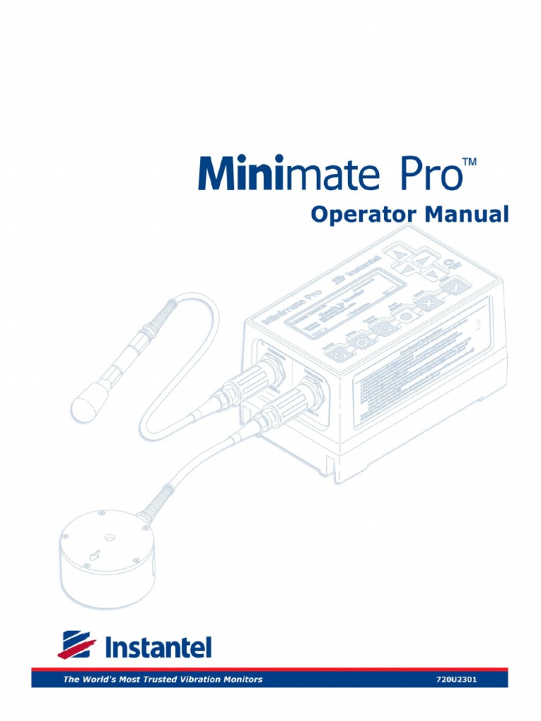 720U2301 Rev 07 - Minimate Pro Operator Manual | PDF | Battery Charger | Electrical Connector