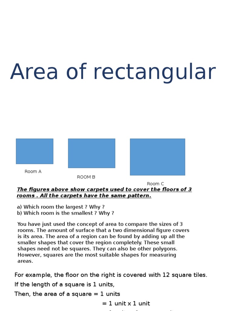 Math's Presentation | PDF | Area | Rectangle
