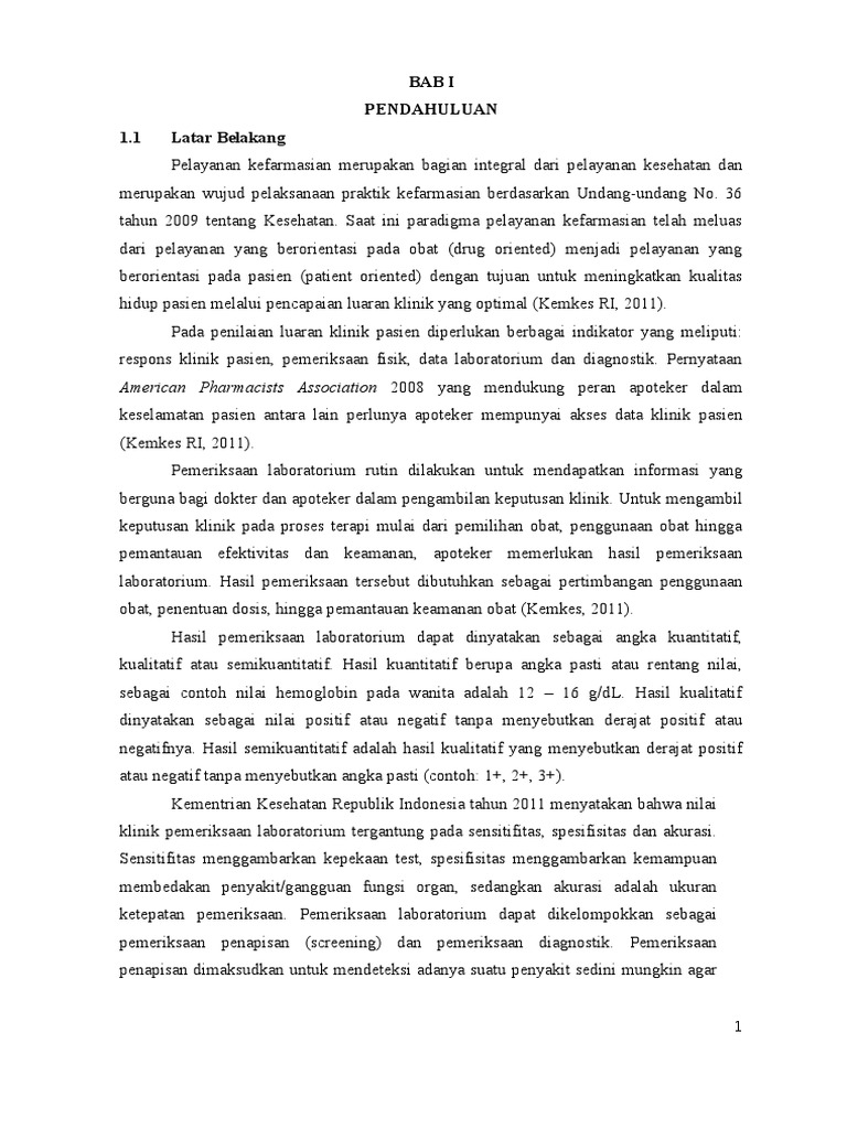Makalah Interpretasi Data Laboratorium PT, APTT & INR | PDF
