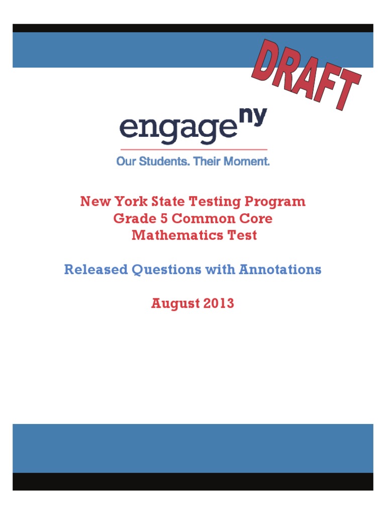Grade 5 Math Released Questions | PDF | Multiple Choice | Fraction ...