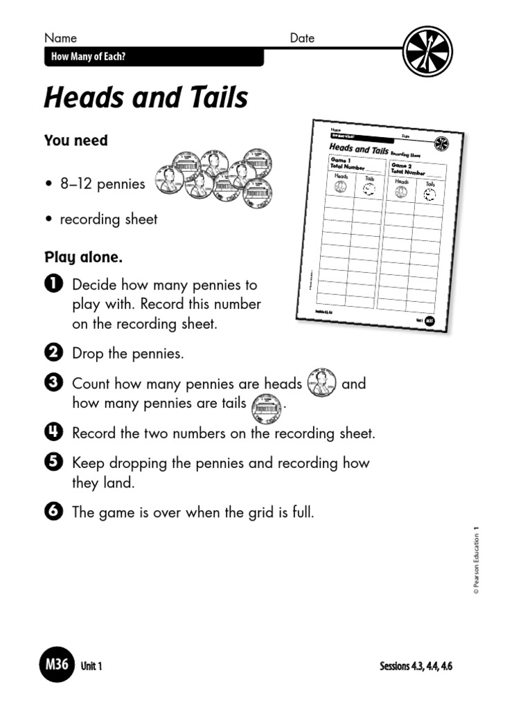 Heads and Tails Direction Sheet | PDF