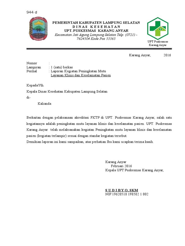 Kecamatan Jati Agung Lampung Selatan Telp. (0721) - 7624304 Kode Pos ...