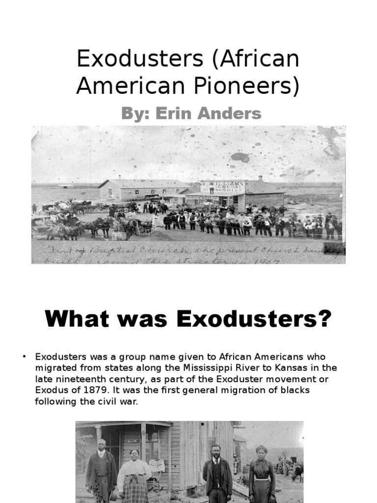 Exodusters (African American Pioneers) | PDF