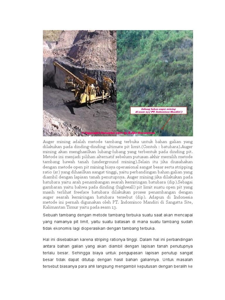 Auger Mining | PDF