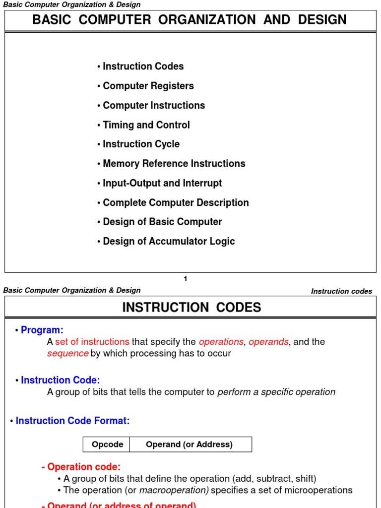Basic Computer Organization and Design | PDF | Input/Output | Computer Program