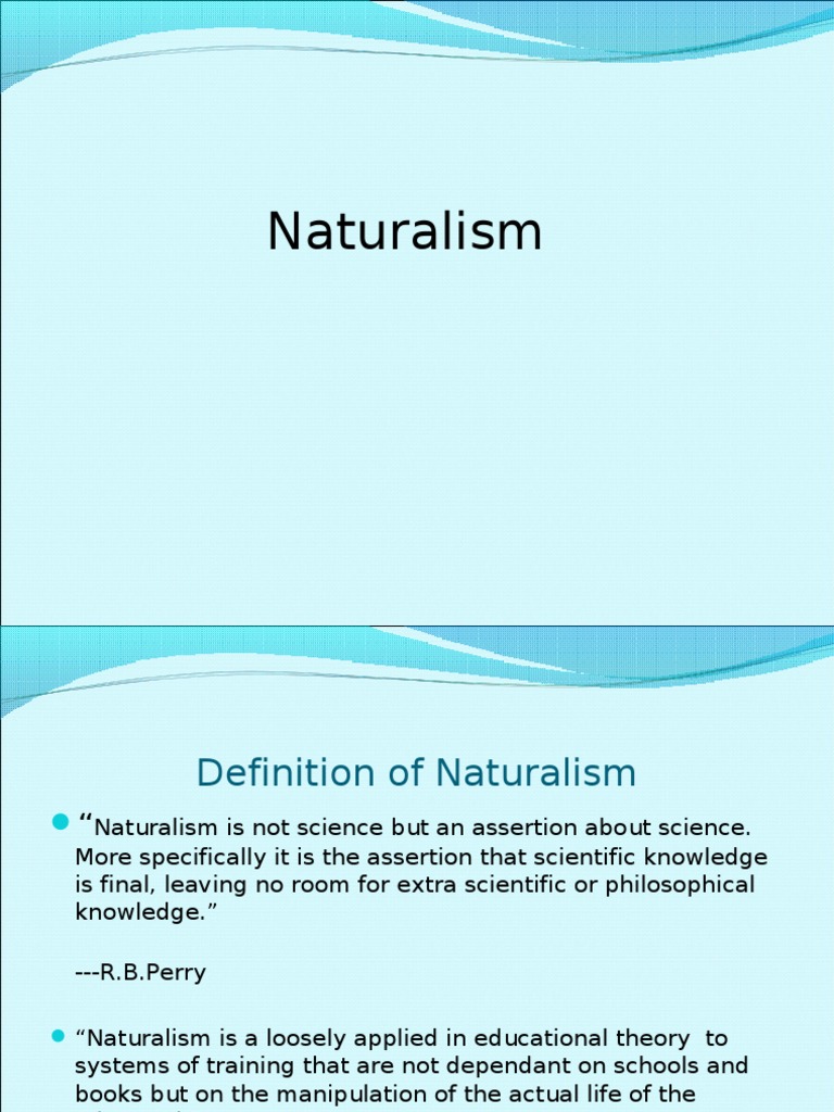 Naturalism | Naturalism (Philosophy) | Free Will