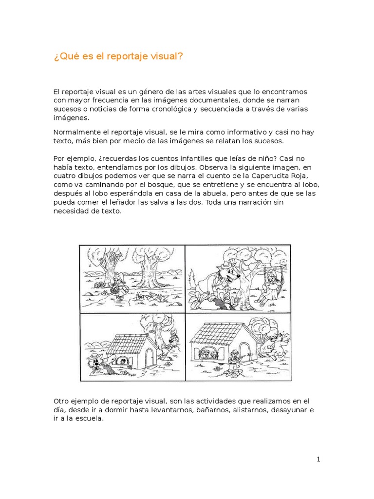 Qué Es El Reportaje Visual | PDF