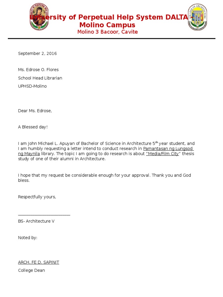Library Letter | PDF