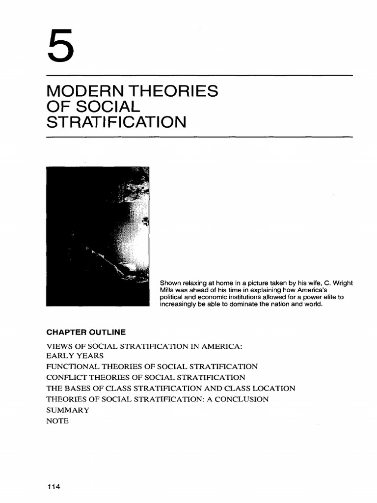 Modern Theories of Social Stratification | PDF | Social Status | Social ...