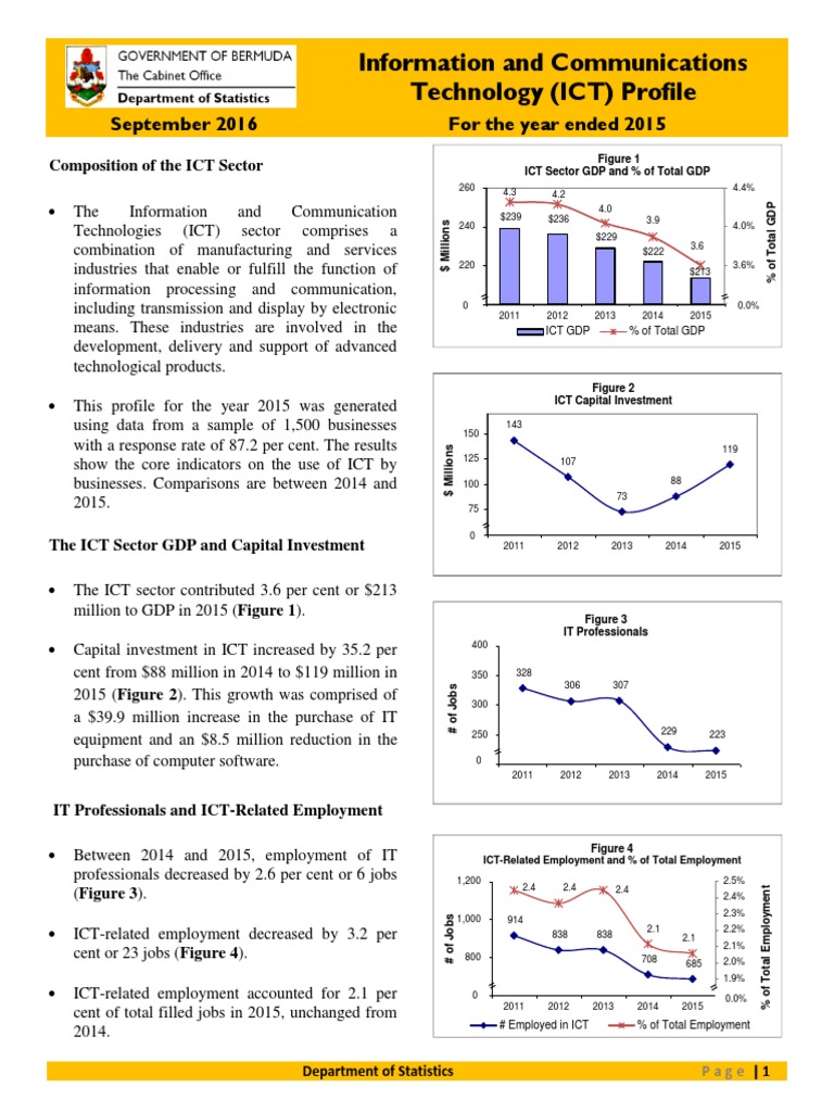Bermuda ICT Analysis 2015 | PDF | Information And Communications ...