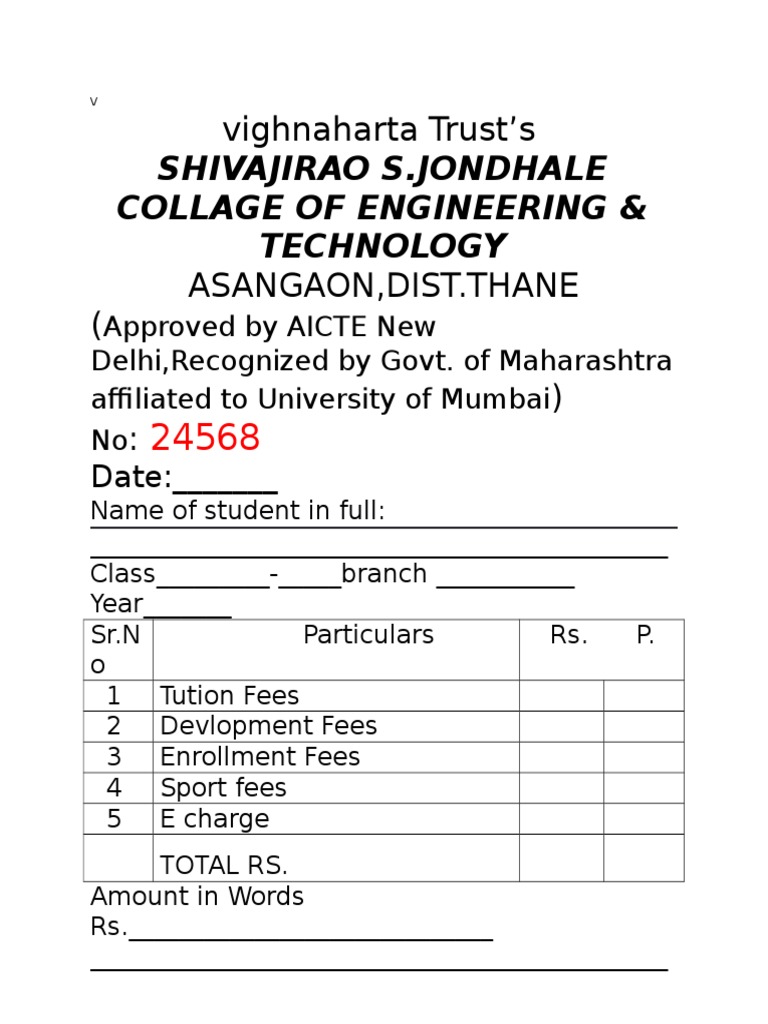Shivajirao S.Jondhale Collage of Engineering & Technology | PDF